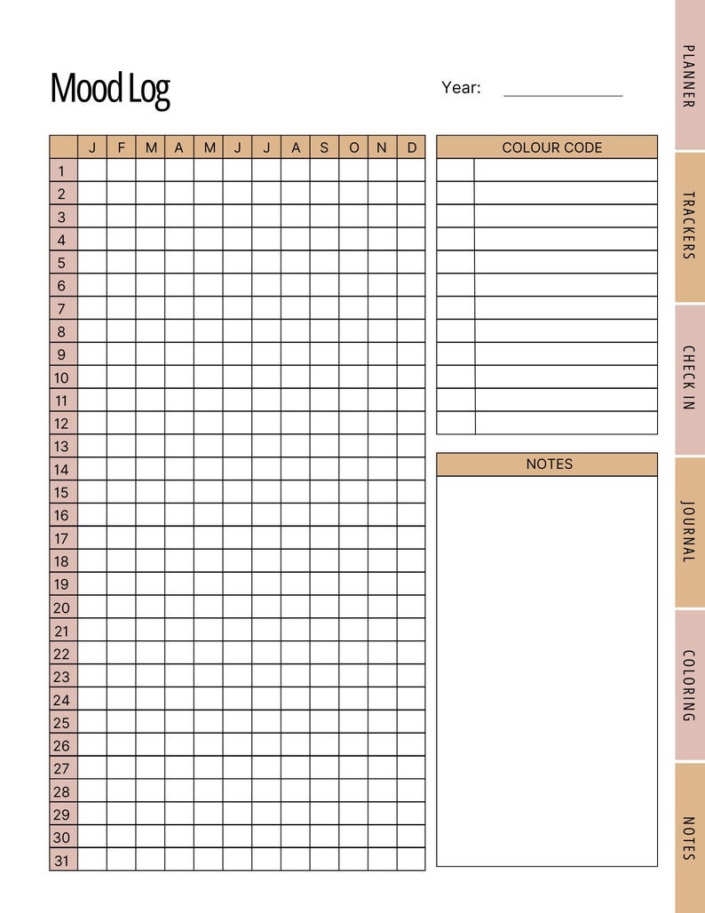 Mental Health Matters Digital Journal, Self Care Planner, Guided ...