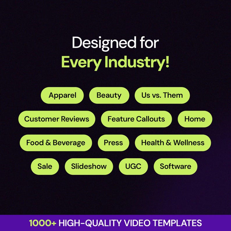 1000+ Video Ad Templates: Drag & Drop, Fully Customizable - Etsy