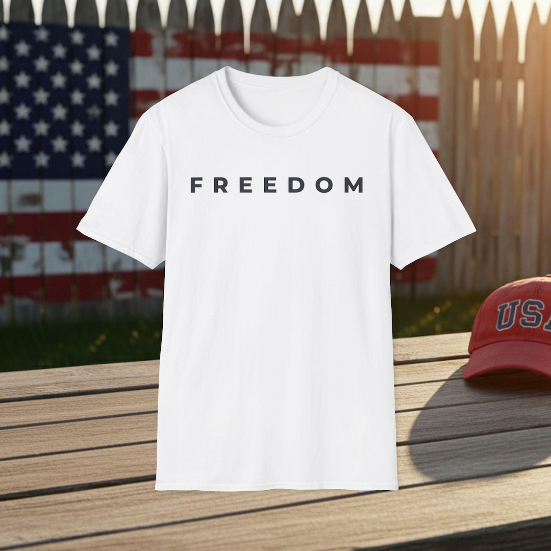 Charlie Kirk "freedom" T-shirt: Patriotic Unisex Graphic Tee - Etsy