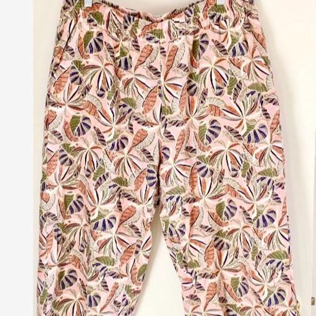 Vintage 80’s Tropical Print Pants Retro Clothing Resort Beach Wear ...