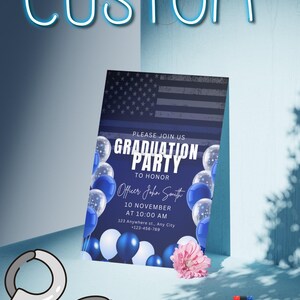 Police Academy Graduation Party Invitation - Etsy
