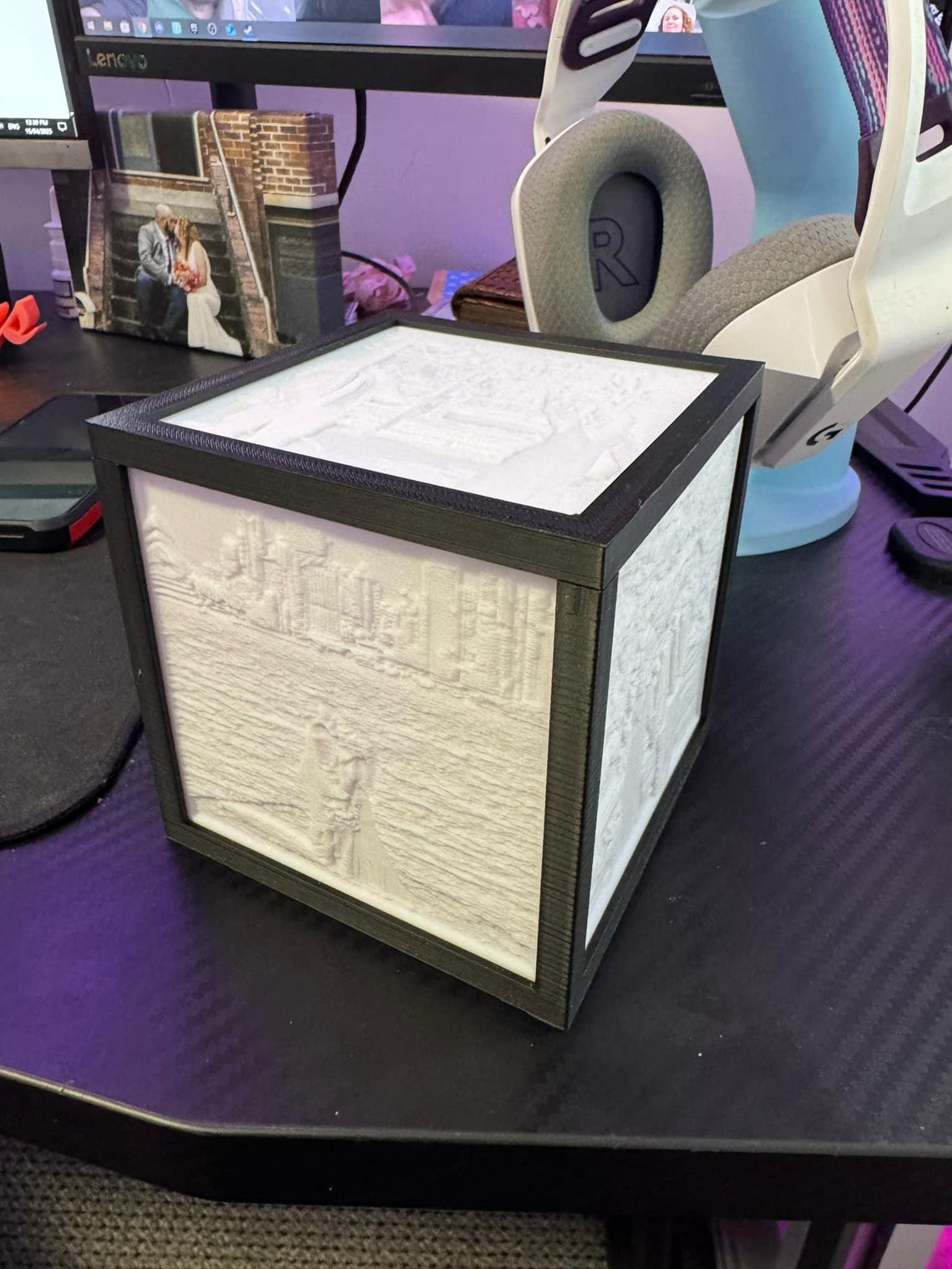 Personalised Lithophane LED Box Panel Light - 3D Printed Custom Photo ...