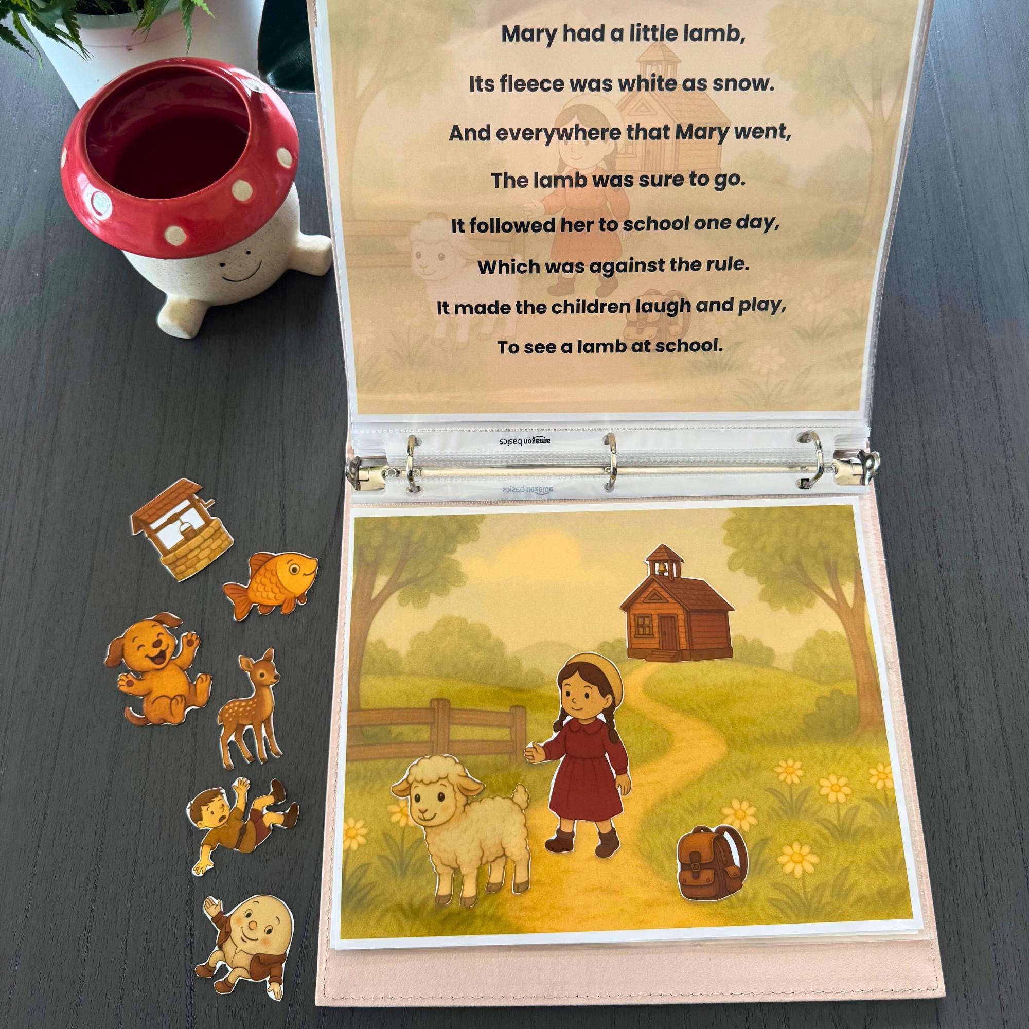 Nursery Rhyme Busy Book Sing Along Printable Activity Book Learning ...