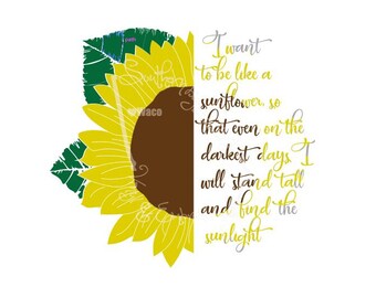 Sunflower svg | Etsy