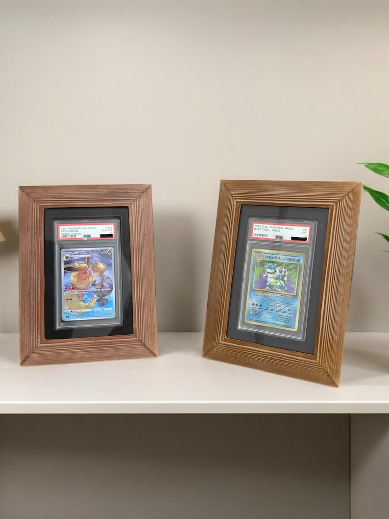 Picture Frame Slab Display PSA-BGS-CGC 3d Printed Wood Affect - Etsy