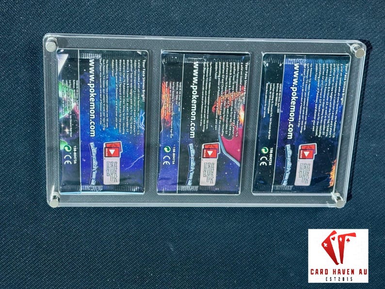 Acrylic 3-booster Pack Display Case: Card Storage - Etsy