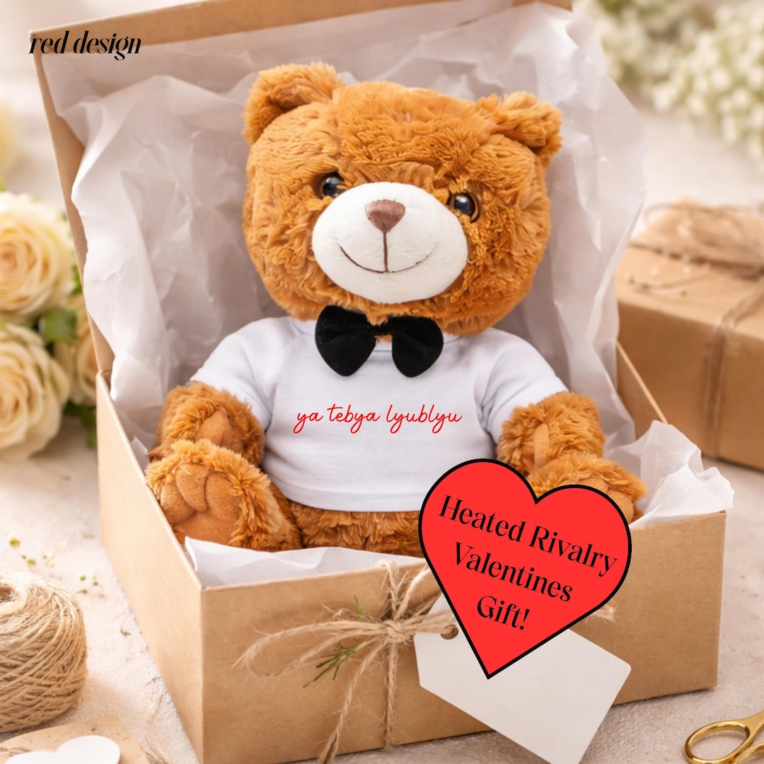 Heated Rivalry Teddy Bear, Valentines Gift for Hollanov Fans, Game ...