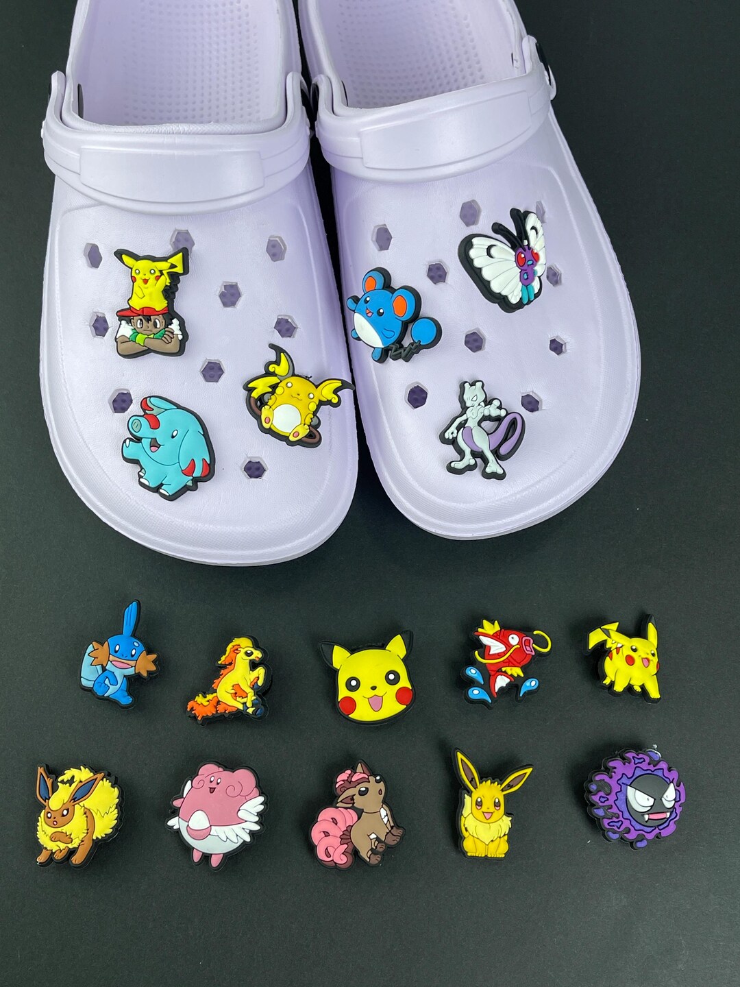 Pikachu Collection, Crocs Shoe Accessories Set - Cute and Fun Clog ...