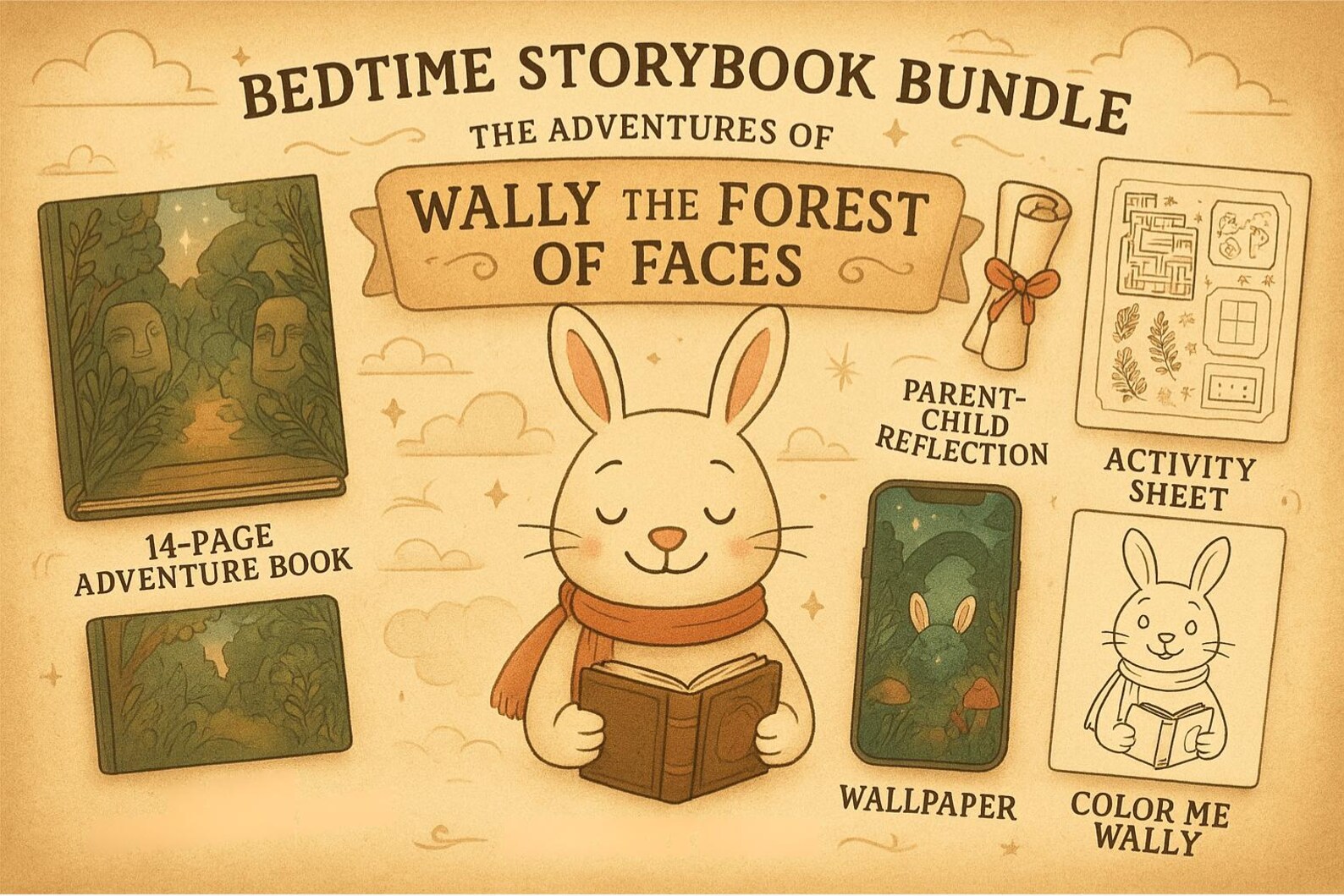 Wally and the Forest of Faces – Kids Digital Storybook + Printable ...