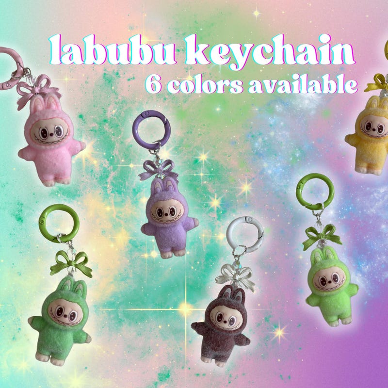 Labubu Keychains - Etsy