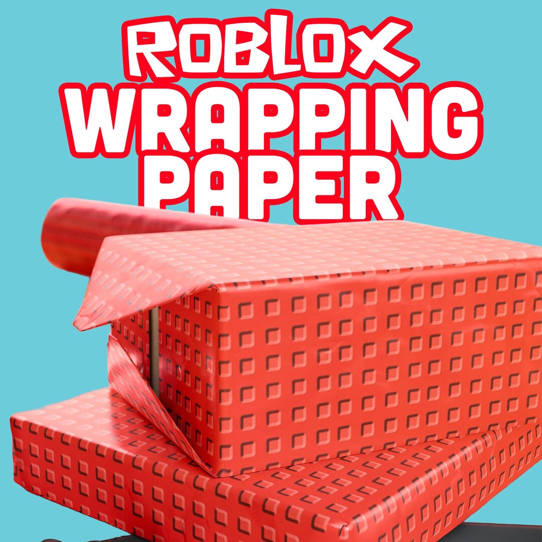 Roblox Wrapping Paper | Red Brick Texture Gamer Gift Wrap - Etsy