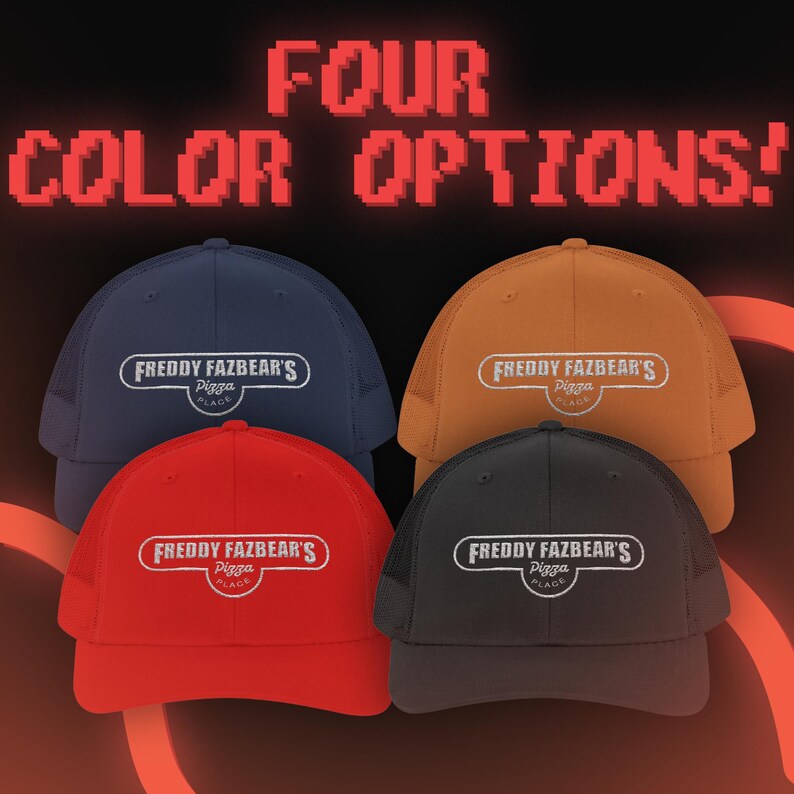 FNAF: Employee Hat | Freddy Fazbear's Pizza Place Employee Cap, Five ...