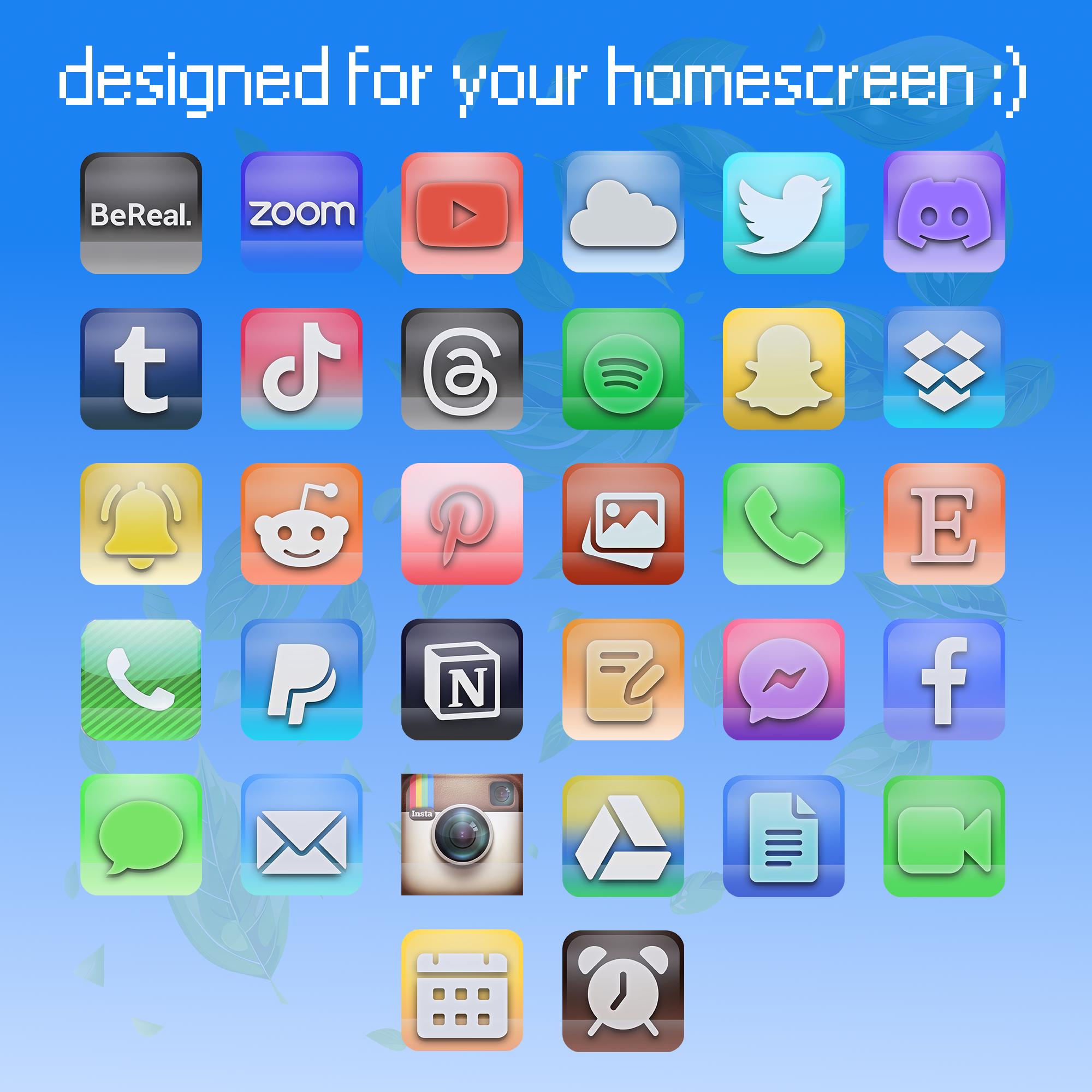 Frutiger Aero App Icons: 32 Retro Aesthetic Ios Icons (digital Download ...
