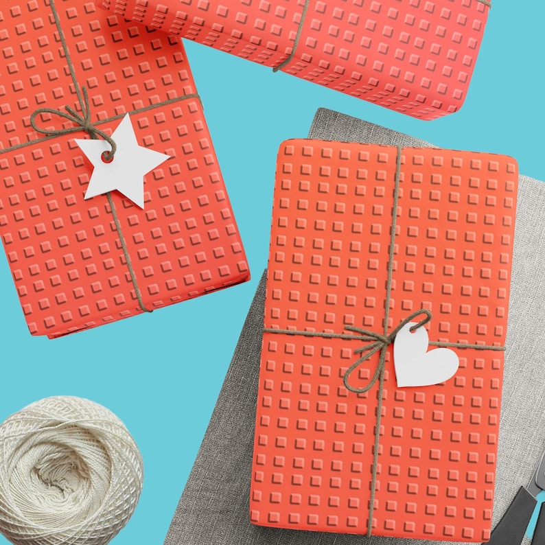 Roblox Wrapping Paper | Red Brick Texture Gamer Gift Wrap - Etsy