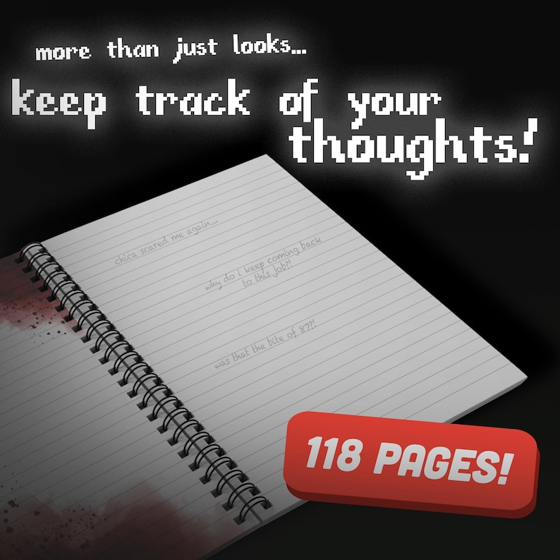 FNAF: Employee Handbook Journal | Freddy Fazbear's Pizzeria Notebook ...