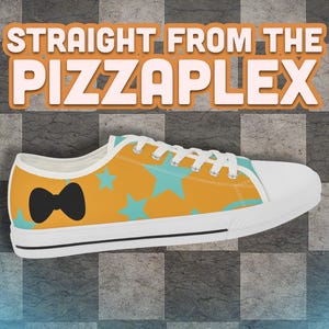 FNAF: Glamrock Freddy Shoes | Security Breach Sneakers | Cosplay Prop ...