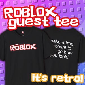 Roblox Guest Shirt | Retro Roblox Gamer Tee, Vintage Guest Mode T-shirt ...