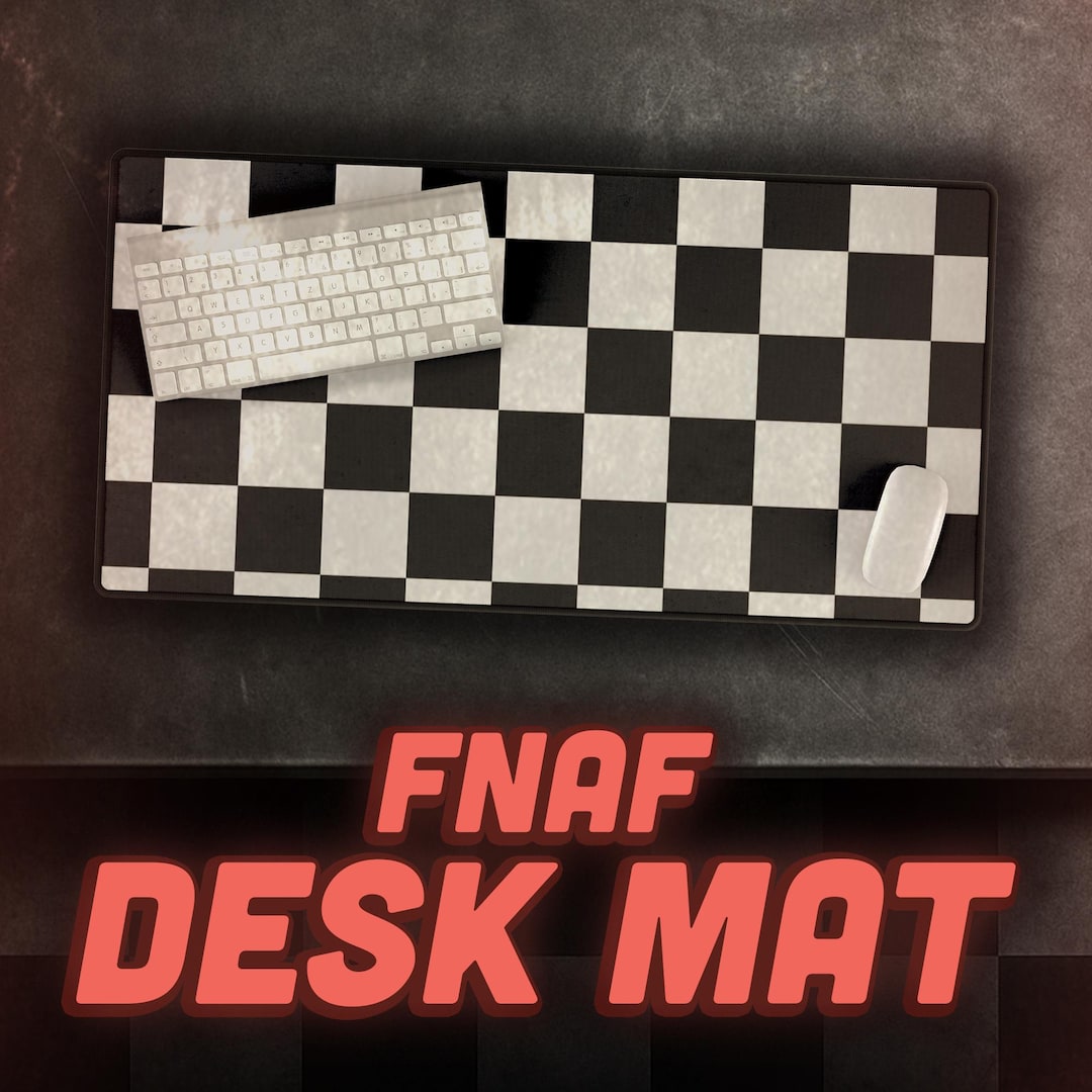 FNAF: Checkerboard Desk Mat | Freddy Fazbear's Pizza Office Prop ...