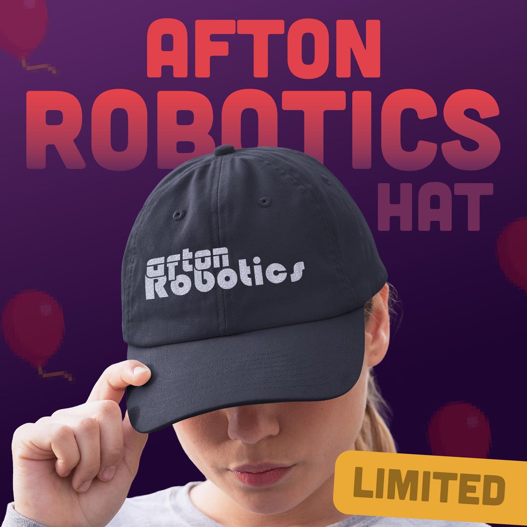 FNAF: Afton Robotics Employee Hat | Fnaf-inspired Uniform Cap | Five ...