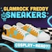 FNAF: Glamrock Freddy Shoes | Security Breach Sneakers | Cosplay Prop ...