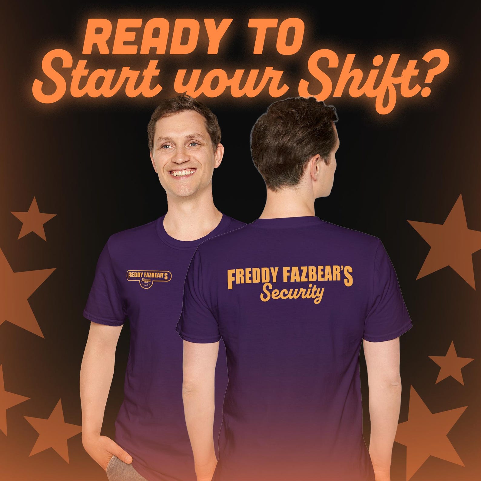 FNAF: Security Uniform Shirt | Freddy Fazbear's Pizza Place Night Guard ...