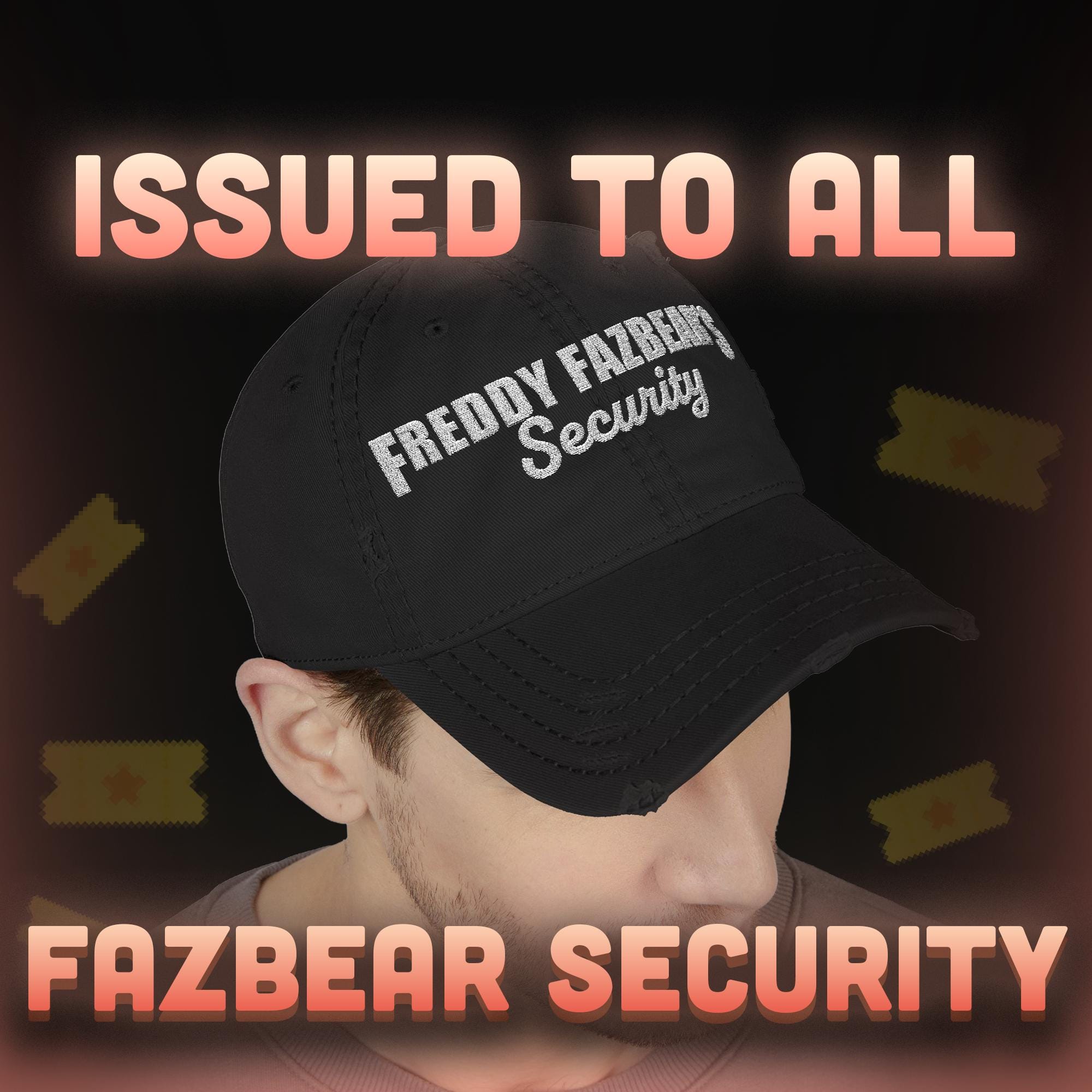FNAF Security Hat | Freddy Fazbear's Pizza Staff Cap | Vintage ...