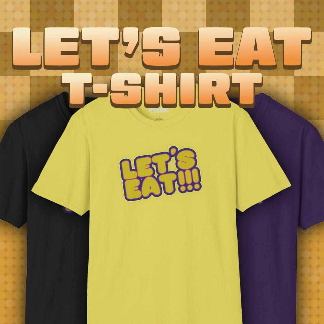 FNAF "let's Eat!!!" T-shirt | Five Nights at Freddy's Inspired Chica ...