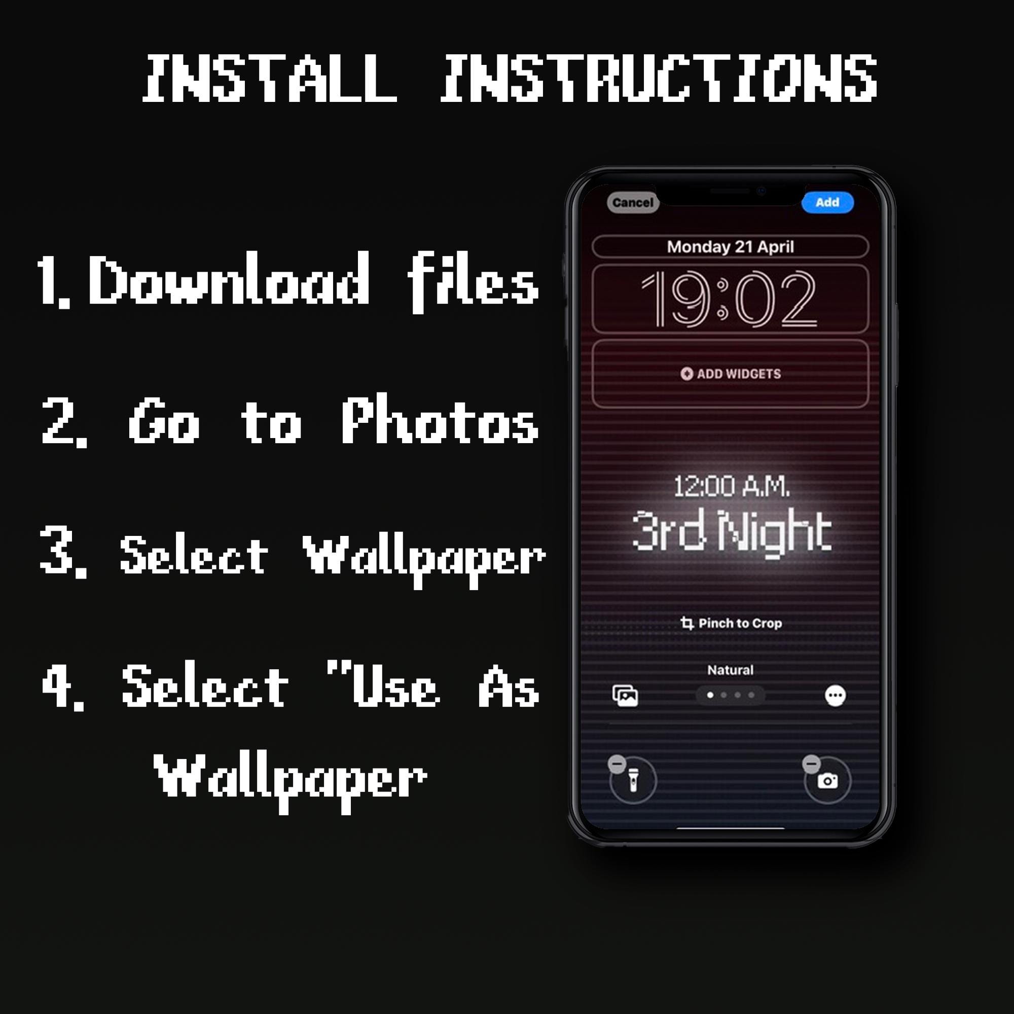 FNAF Phone Wallpaper Pack: Retro Horror Inspired Lock Screens (digital ...