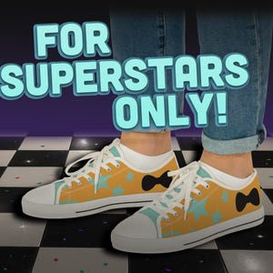 FNAF: Glamrock Freddy Shoes | Security Breach Sneakers | Cosplay Prop ...