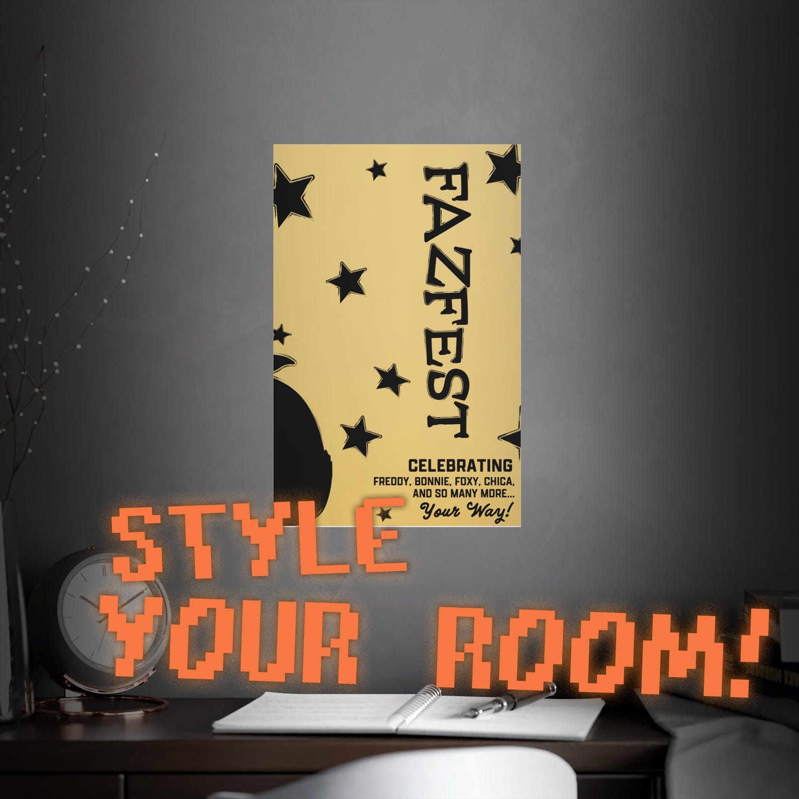 FNAF Movie: Fazfest Poster | FNAF Movie 2 Inspired Wall Art, Retro ...