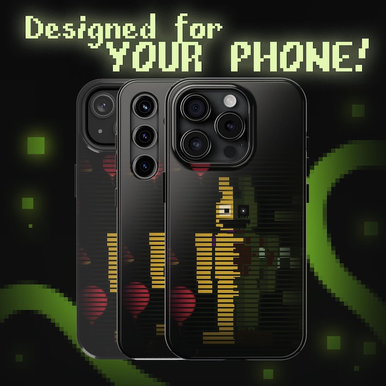 FNAF: 8-bit Springtrap Phone Case | FNAF Prop-style Protective Cover ...