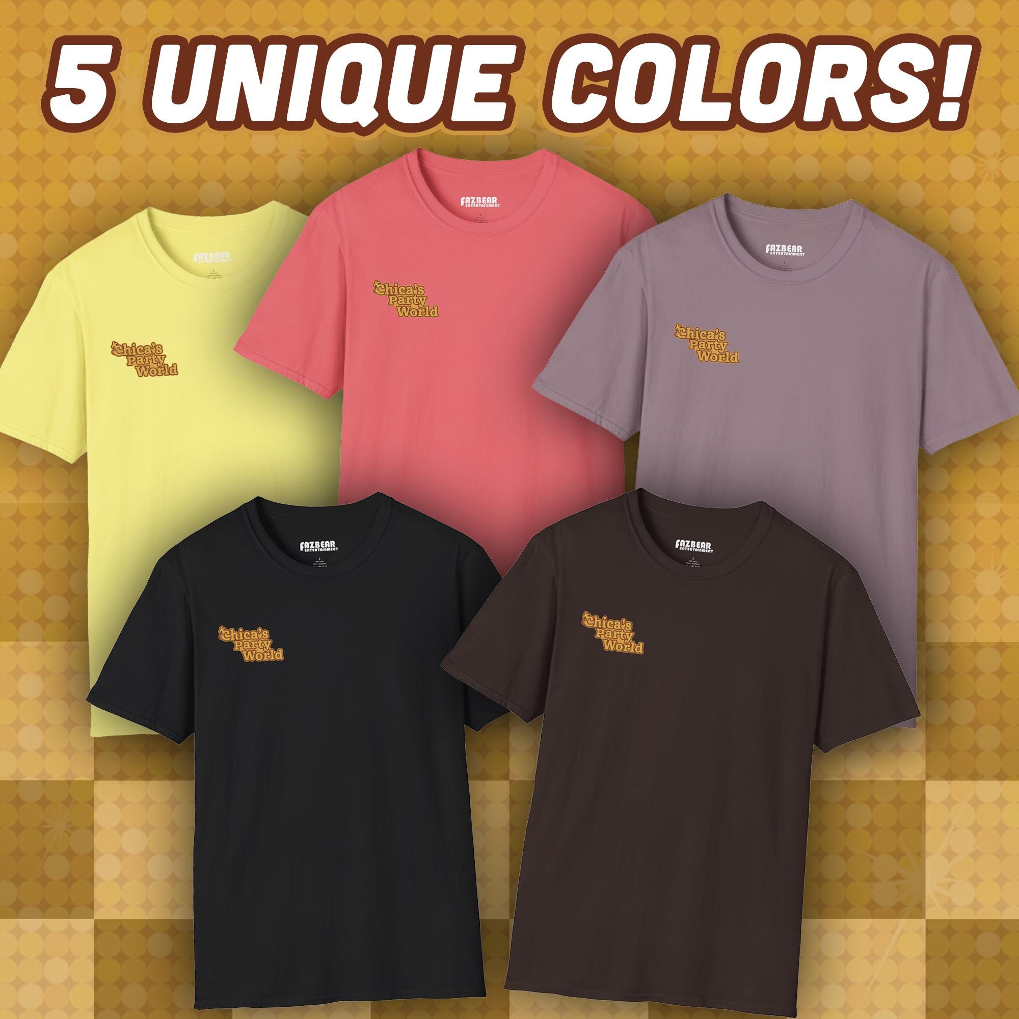 FNAF Chica's Party World Employee Shirt | Secret of the Mimic-inspired ...