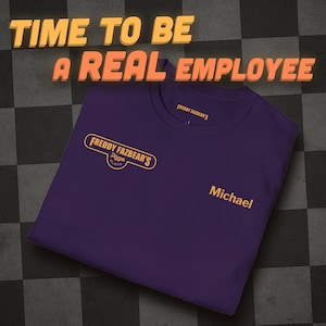 FNAF: Freddy Fazbear's Pizza Customizable Employee Shirt | Personalized ...