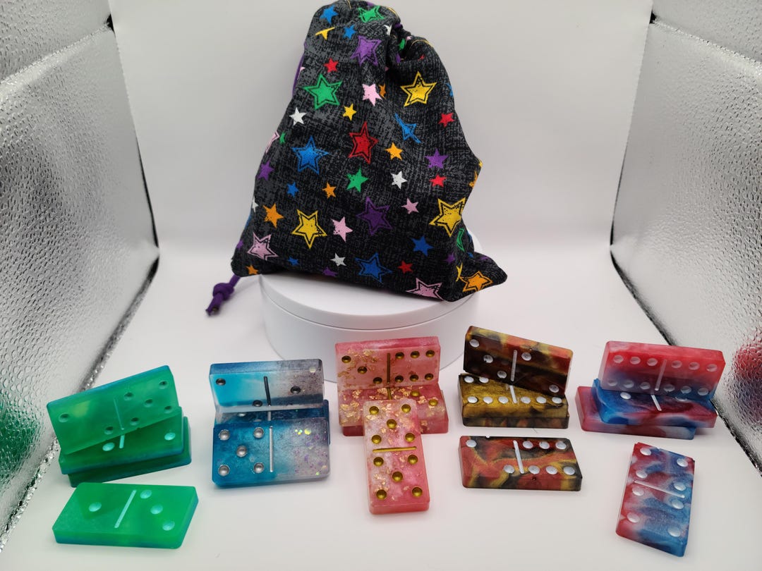 Handcrafted Resin Domino Set - Etsy