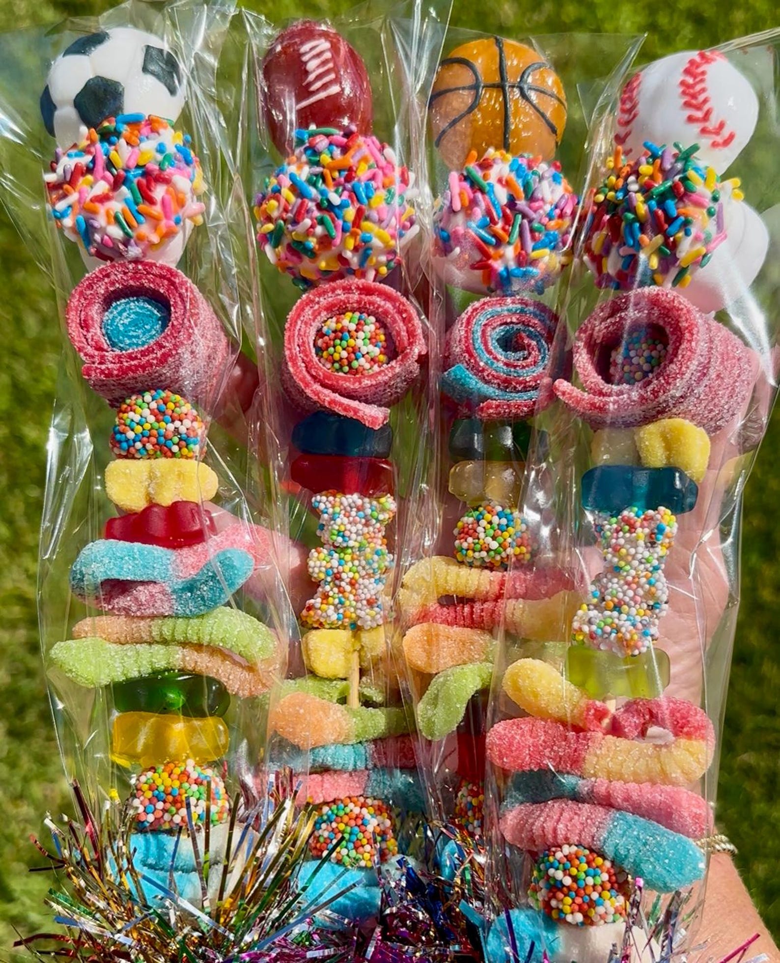 10 Sports Themed Candy Kabobs: Sports - Party Favors - Etsy