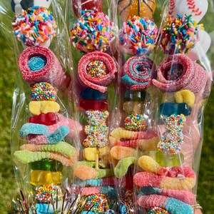 10 Sports Themed Candy Kabobs: Sports - Party Favors - Etsy