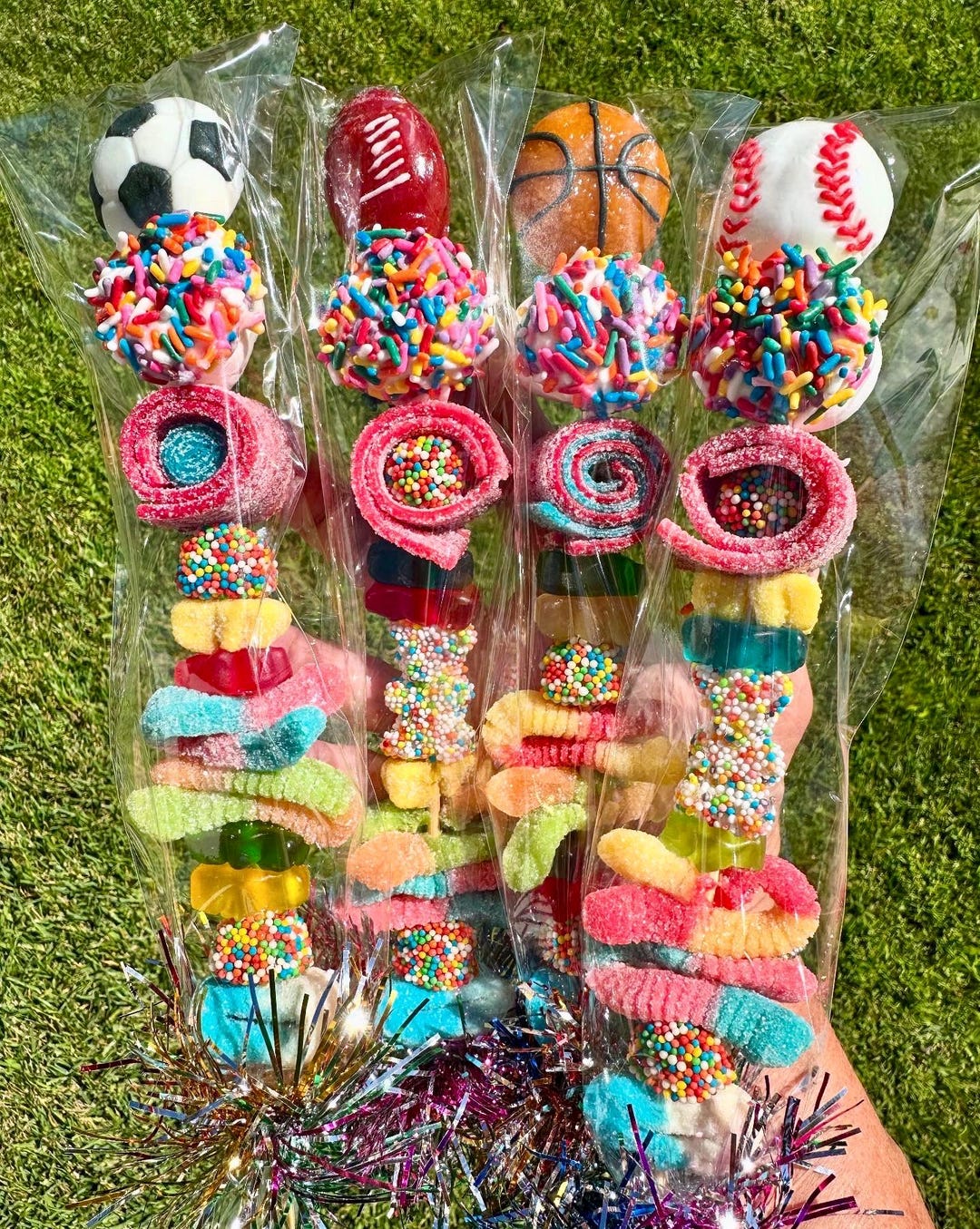 10 Sports Themed Candy Kabobs: Sports - Party Favors - Etsy