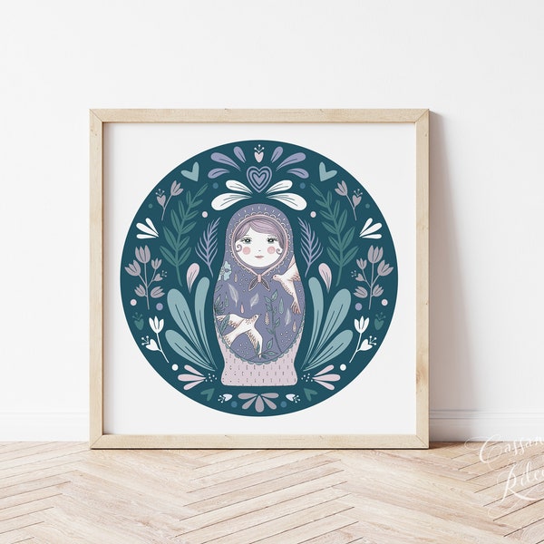 Matryoshka Print - Etsy