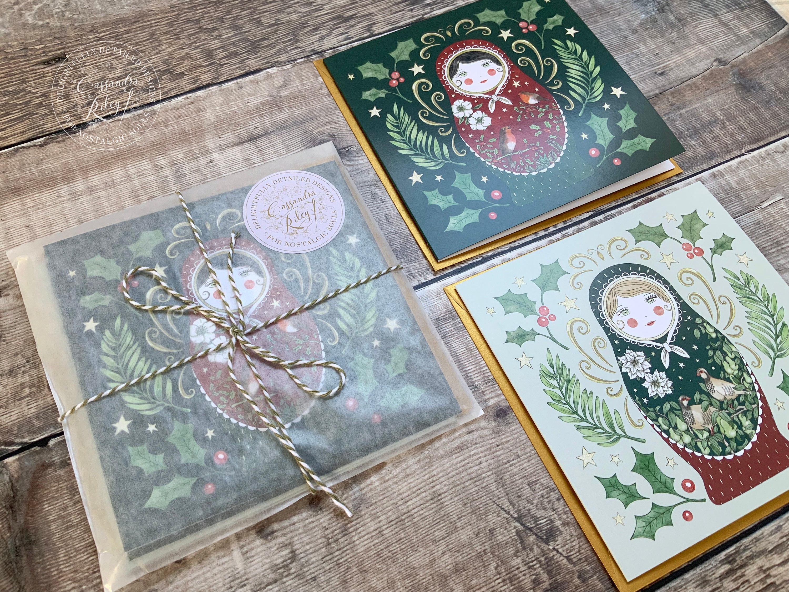 Pack of Matryoshka Christmas Cards