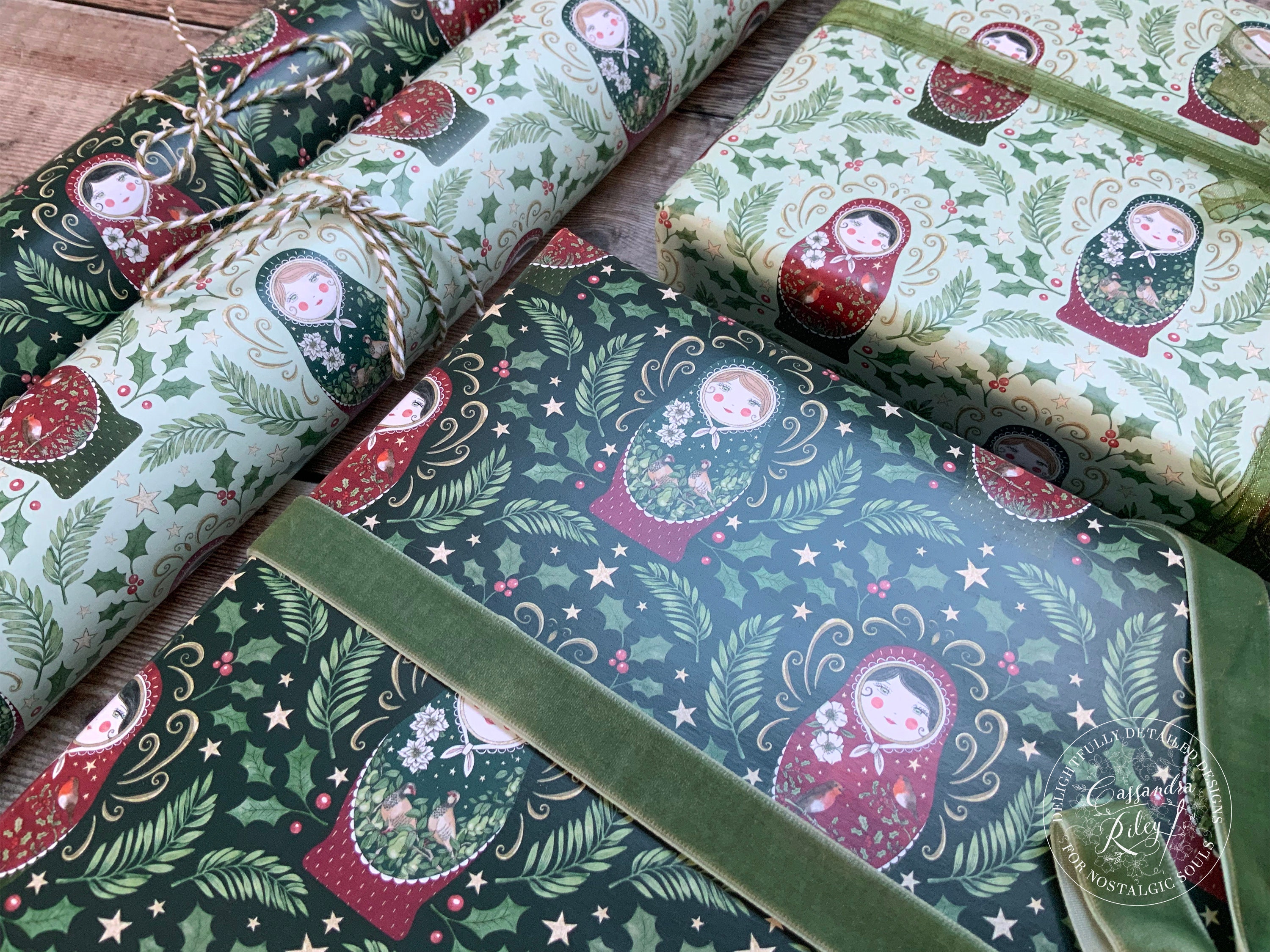 Matryoshka / Russian Doll Wrapping Paper