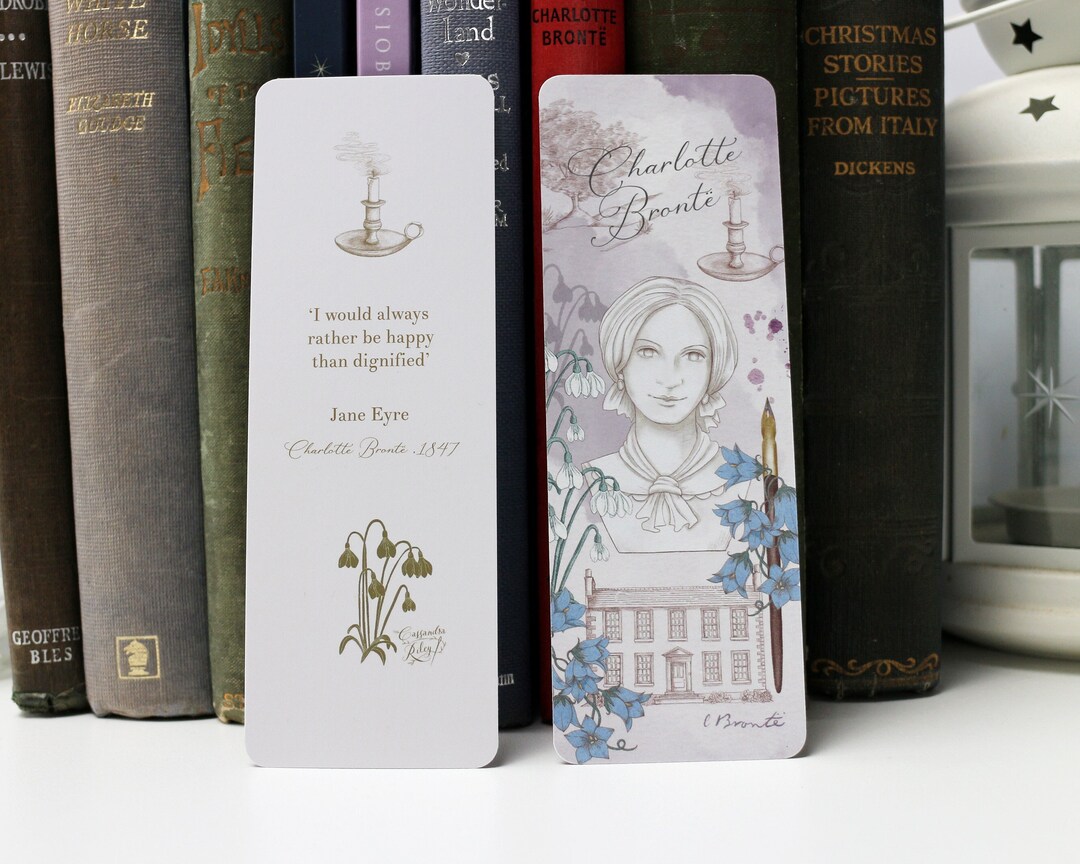 Charlotte Brontë Bookmark: Jane Eyre Quote, Literary Gift, Book Lover ...