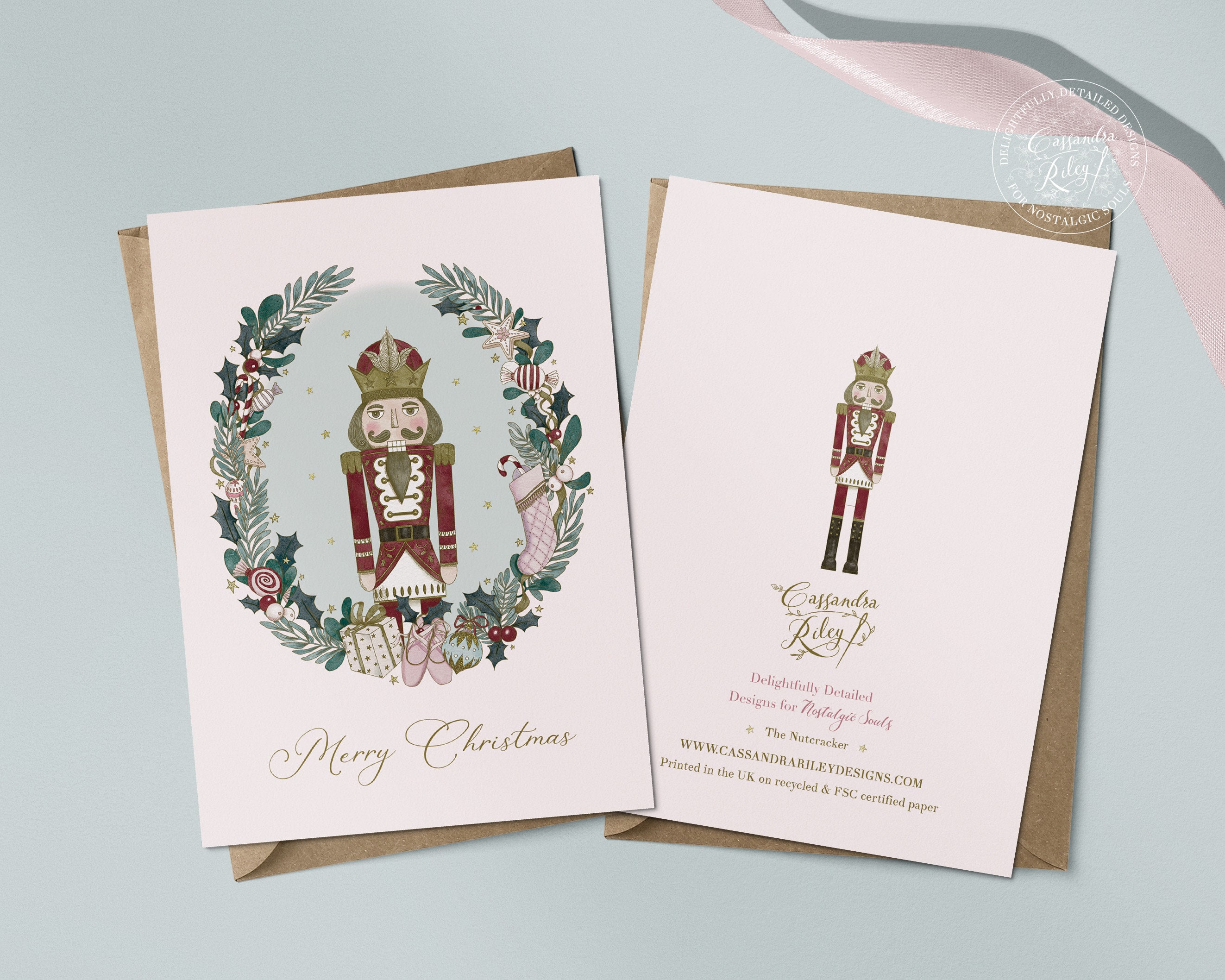 Nutcracker Christmas Card Holiday Card Nutcracker Ballet - Etsy UK