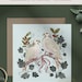 Two Turtle Doves Card Woodland Christmas Watercolour Art Luxury ...