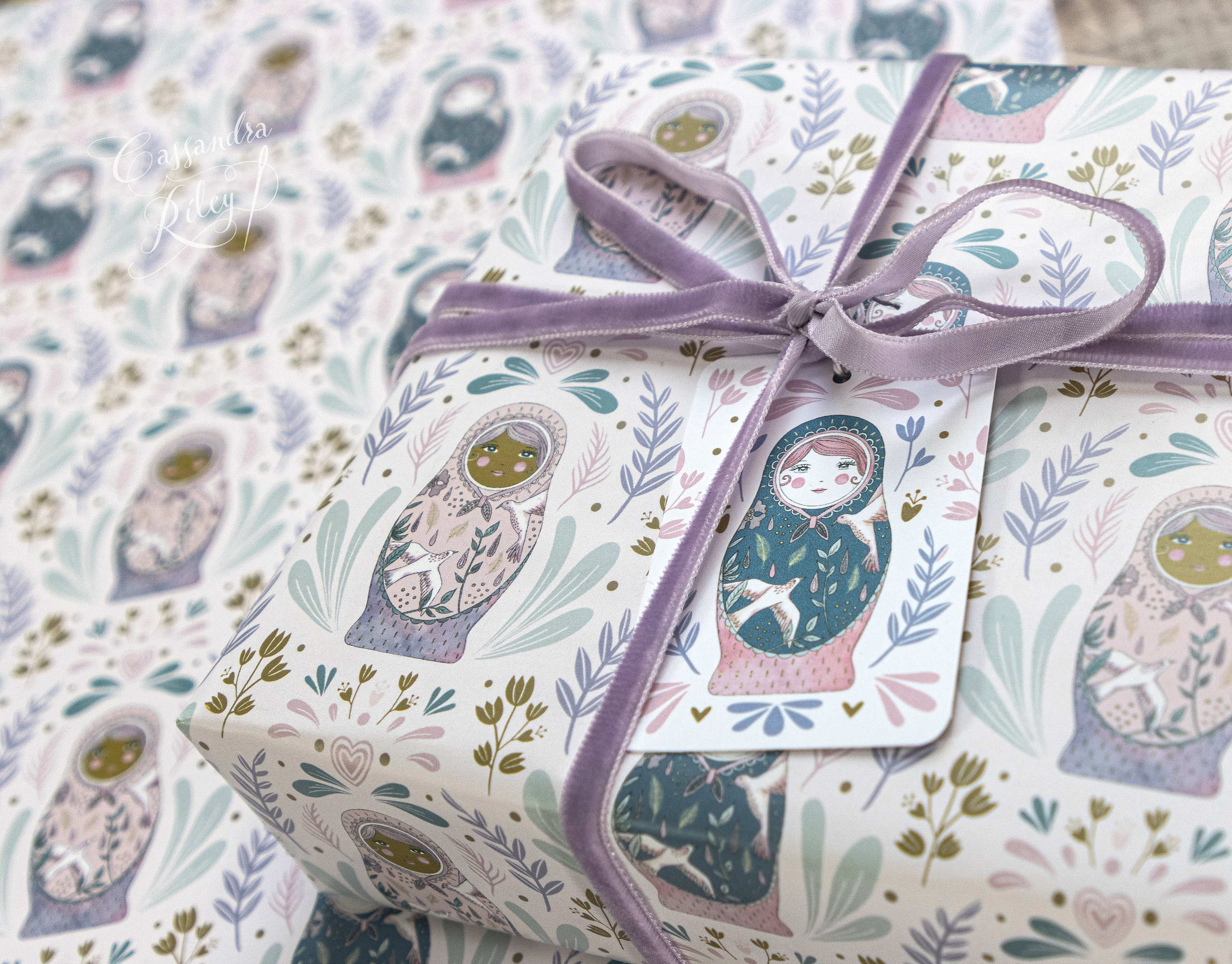 Matryoshka / Russian Doll Wrapping Paper