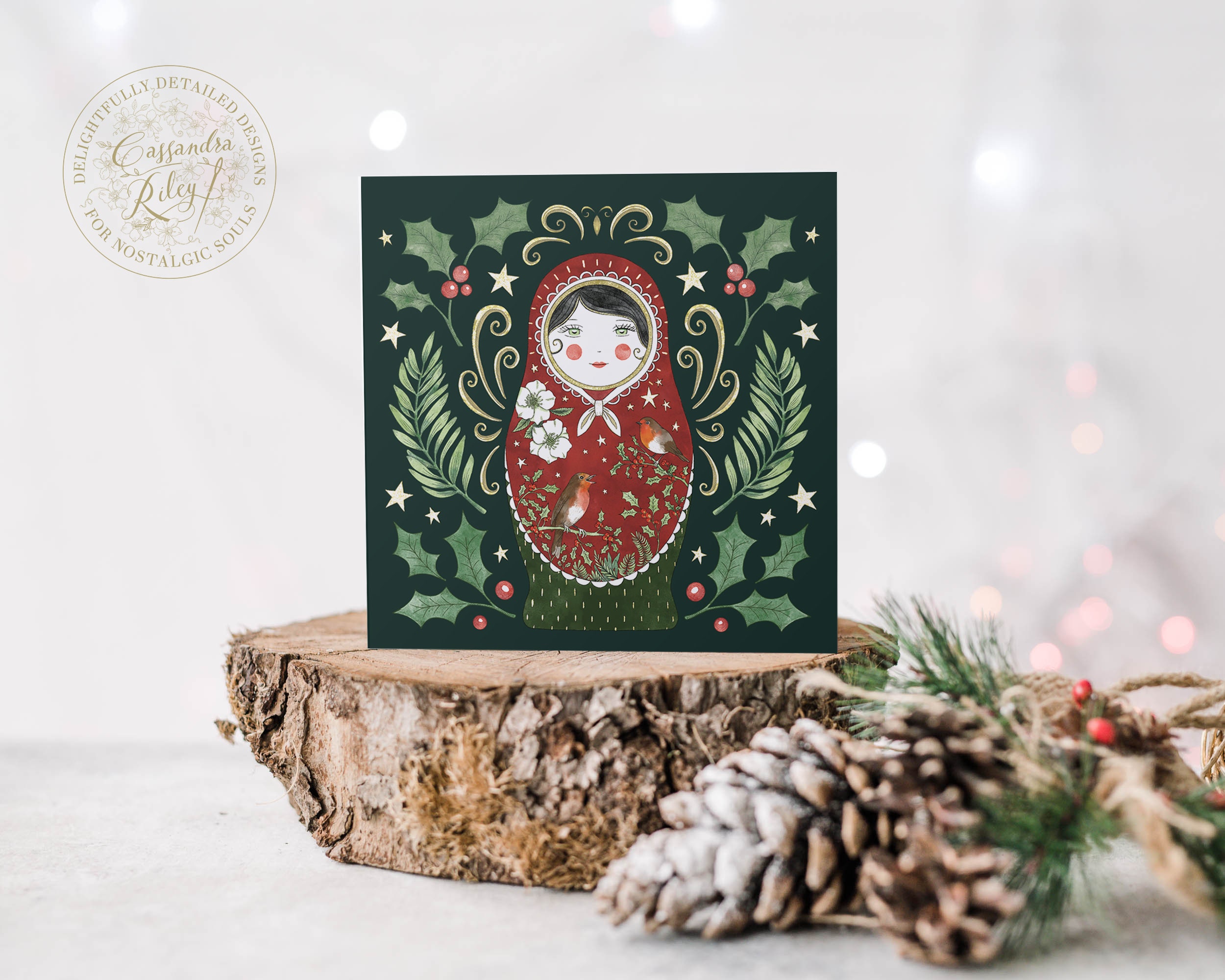 Pack of Matryoshka Christmas Cards
