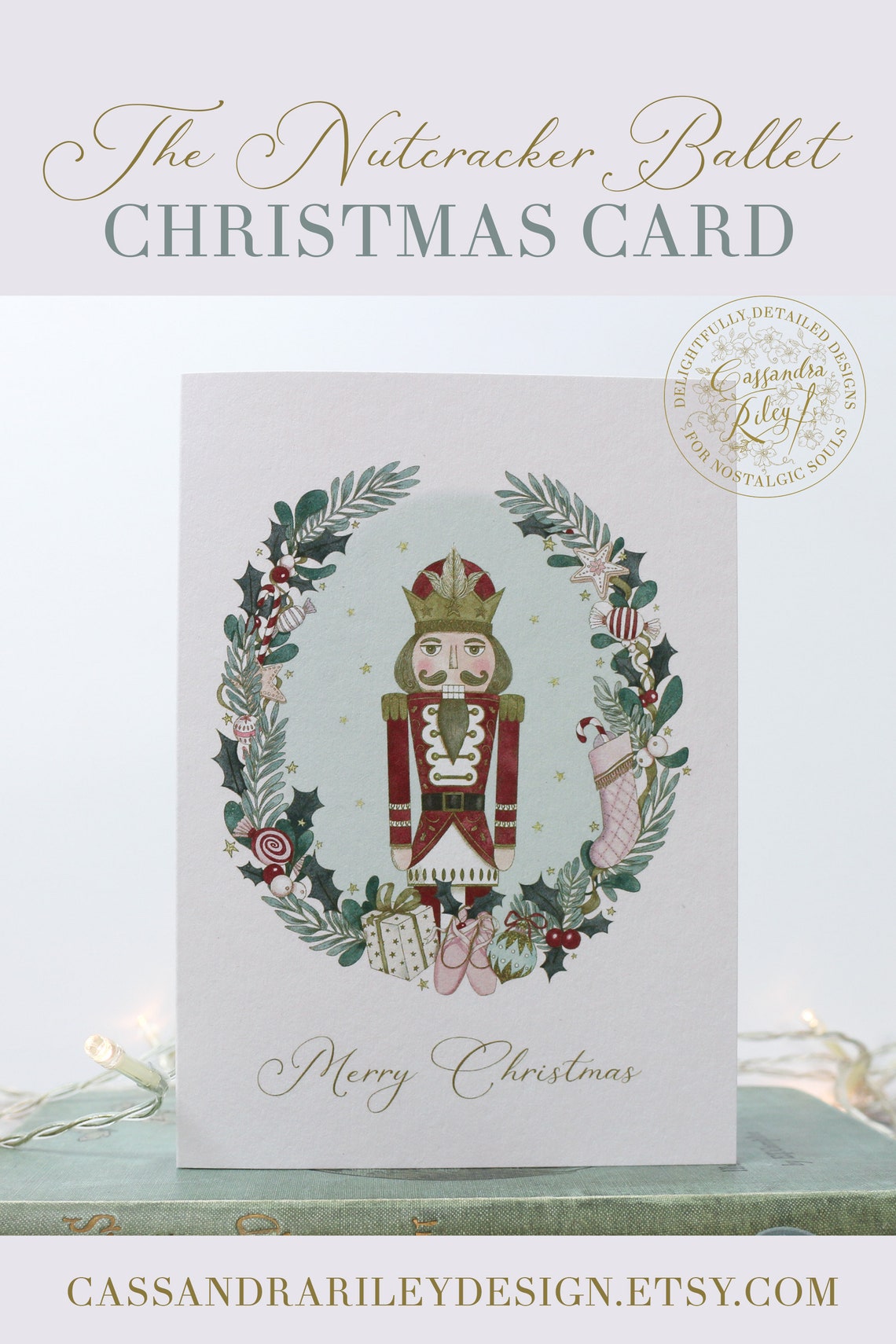 Nutcracker Christmas Card Holiday Card Nutcracker Ballet - Etsy UK