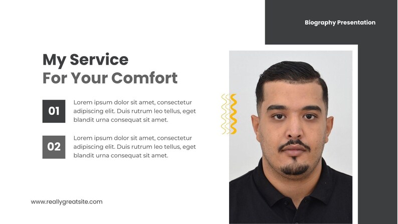 Personal Biography Powerpoint Template | Editable Presentation for ...