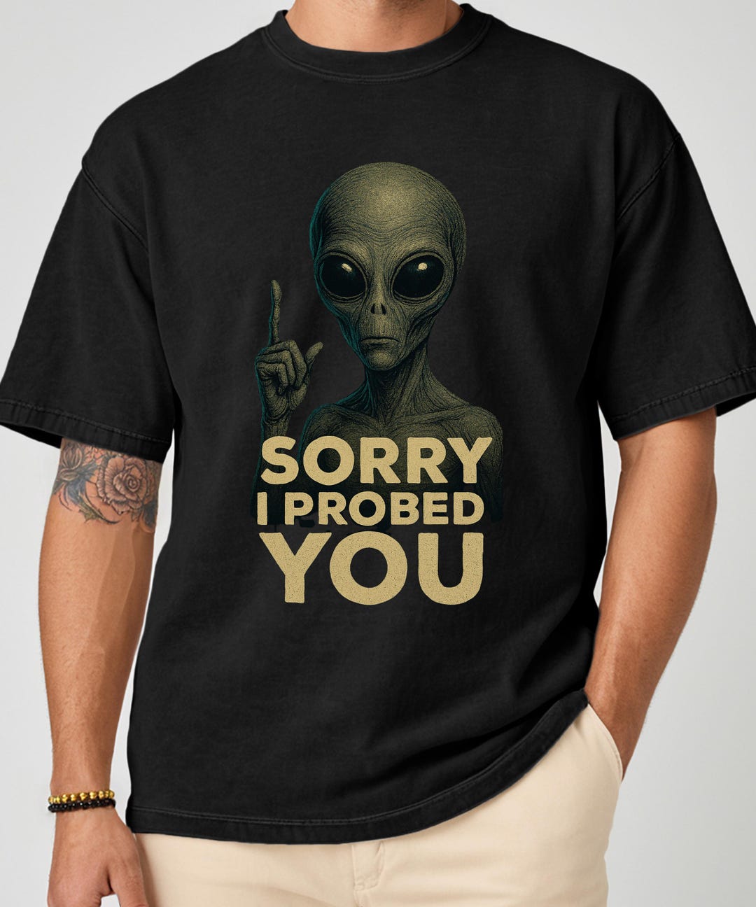 Funny Alien 'sorry I Probed You' Comfort Colors T-shirt - Etsy