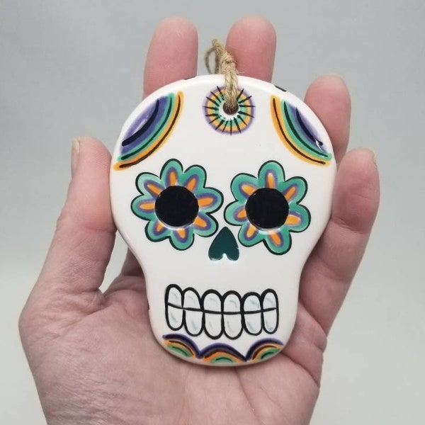 Sugar Skull Ornament - Etsy