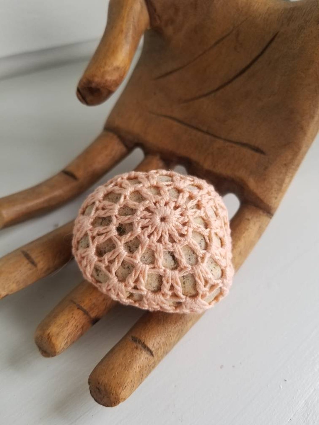 Crochet Stone / Meditation Altar/ Yoga / Spiritual Gift / Thinking of ...